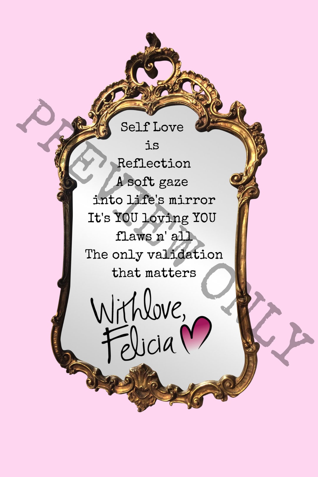 Printable Self Love Poster - Etsy