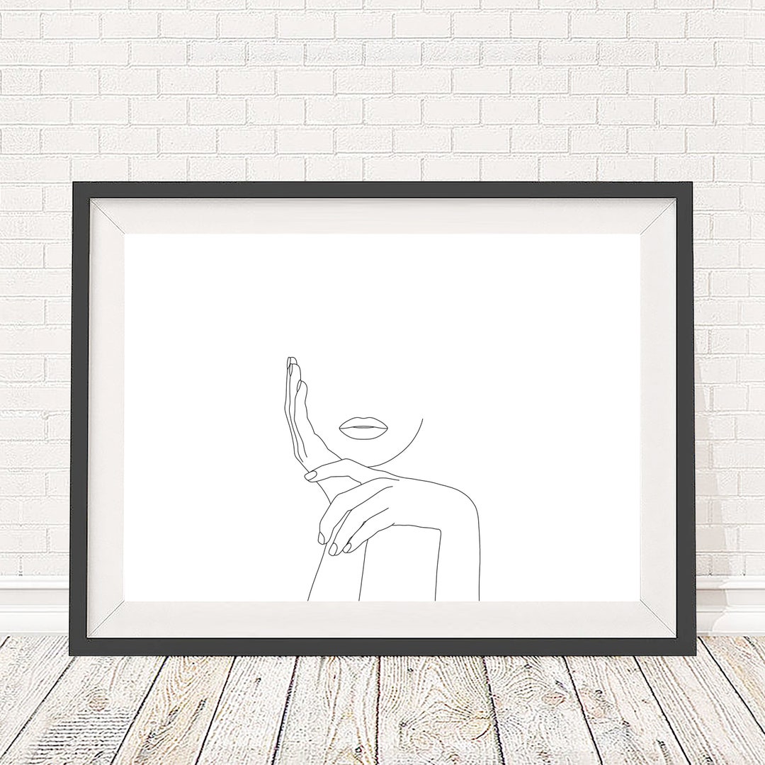 Art Print Minimal Figure Line Drawing Figurative - Etsy