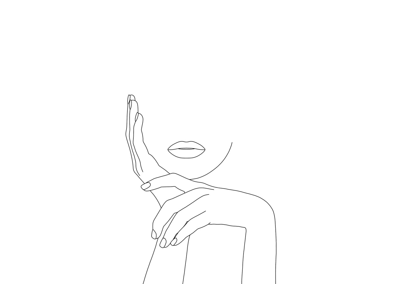 Art Print Minimal Figure Line Drawing Figurative - Etsy UK