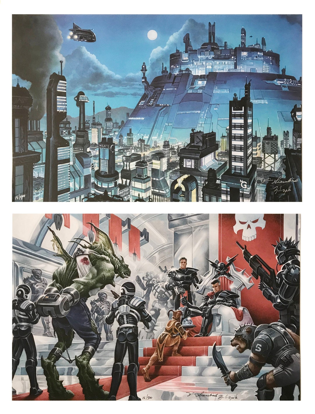 RIFTS "chitown at Night" & "emperor Prosek's Throne Room” Collectible ...