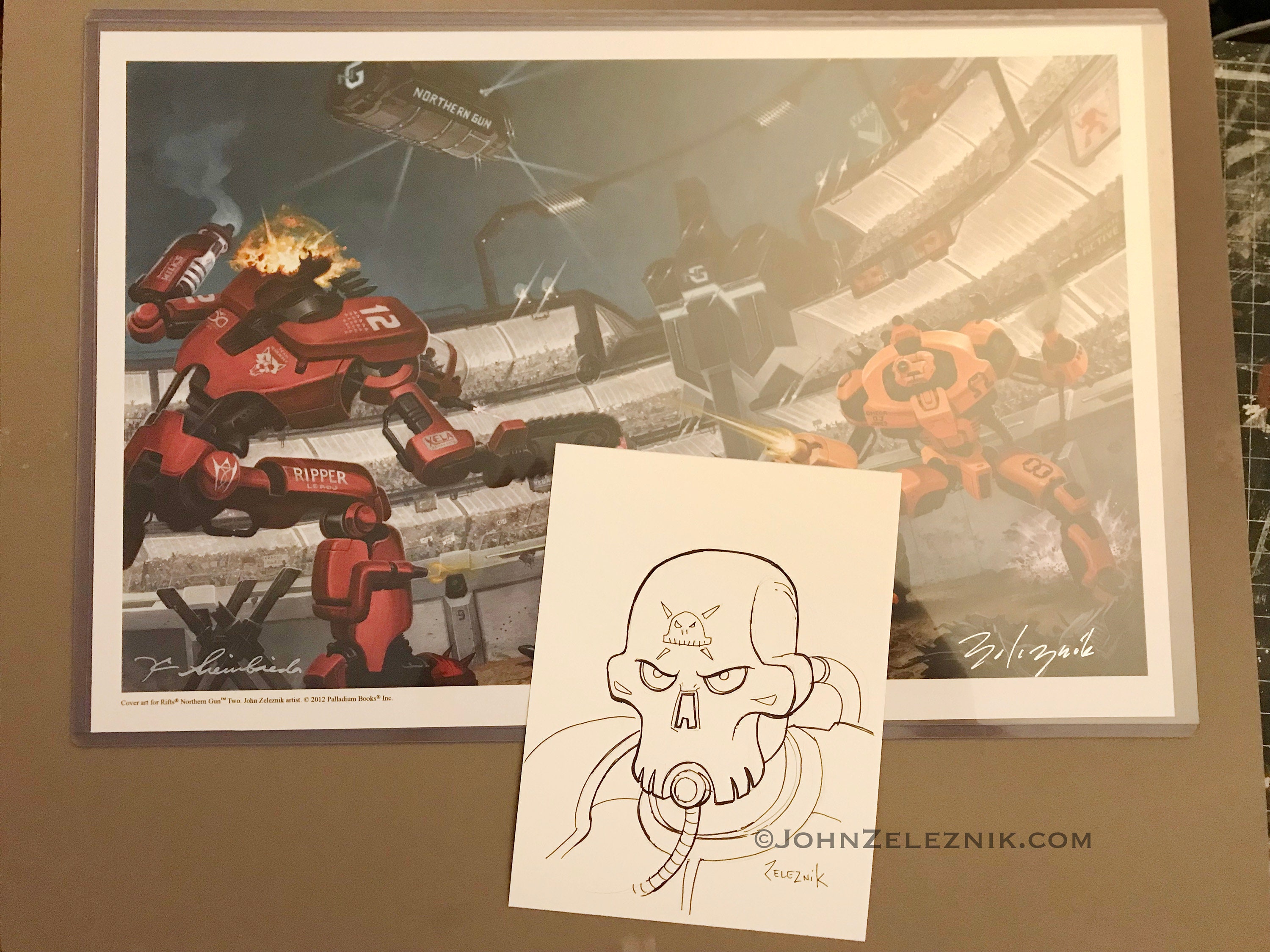 Northern Gun 2 Print Rifts, Hand-signed Cover Artist John Zeleznik AND ...