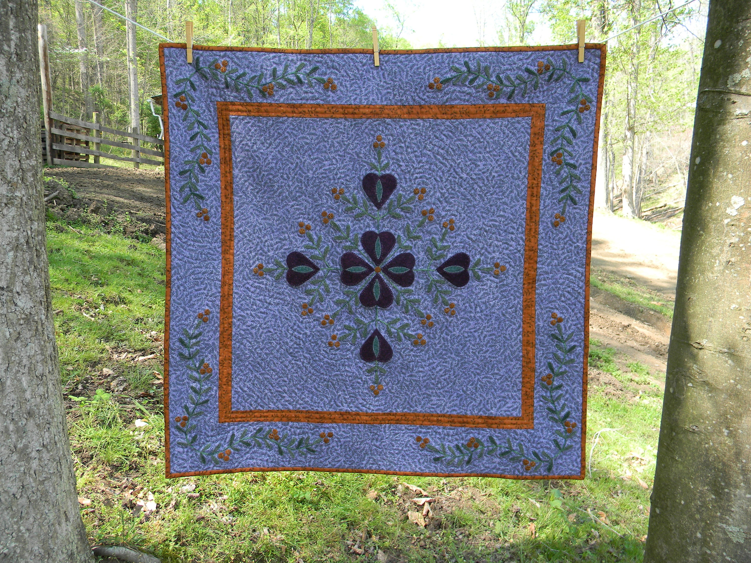 Heart Song Wool Applique Pattern - Etsy