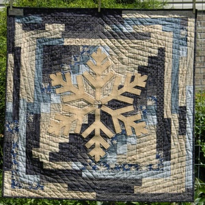 Snowflake-wool Applique Quilt Pattern - Etsy