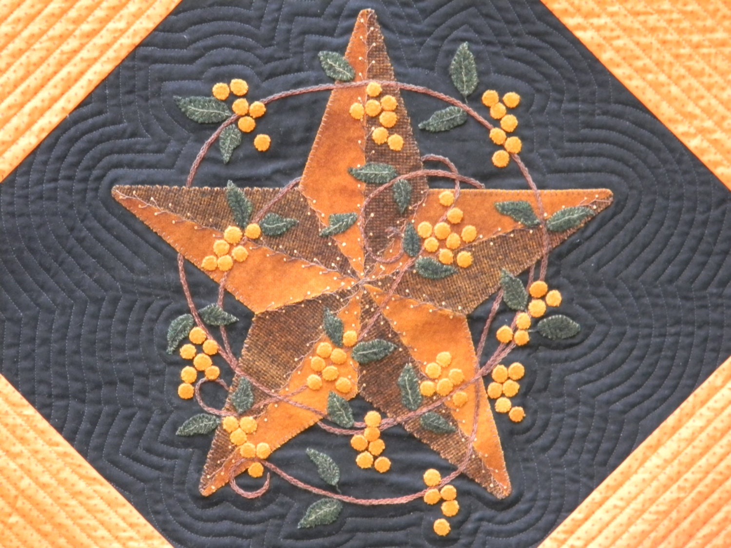 Bittersweet-wool Applique Quilt Pattern - Etsy