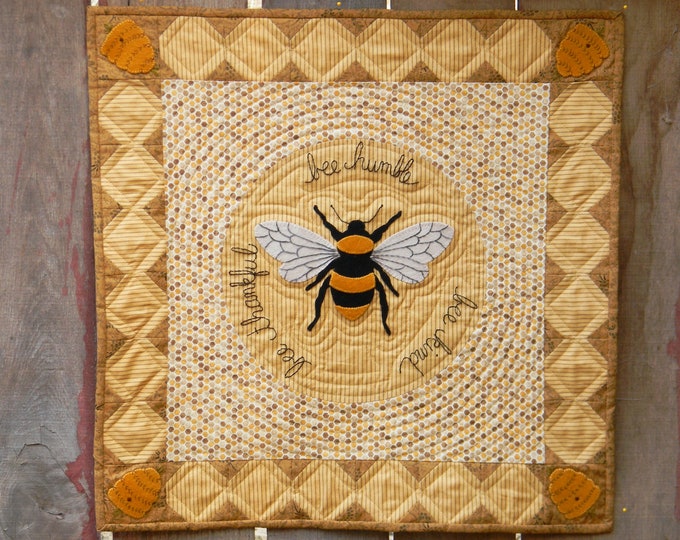 Bee Humble Wool Applique Quilt Pattern - Etsy