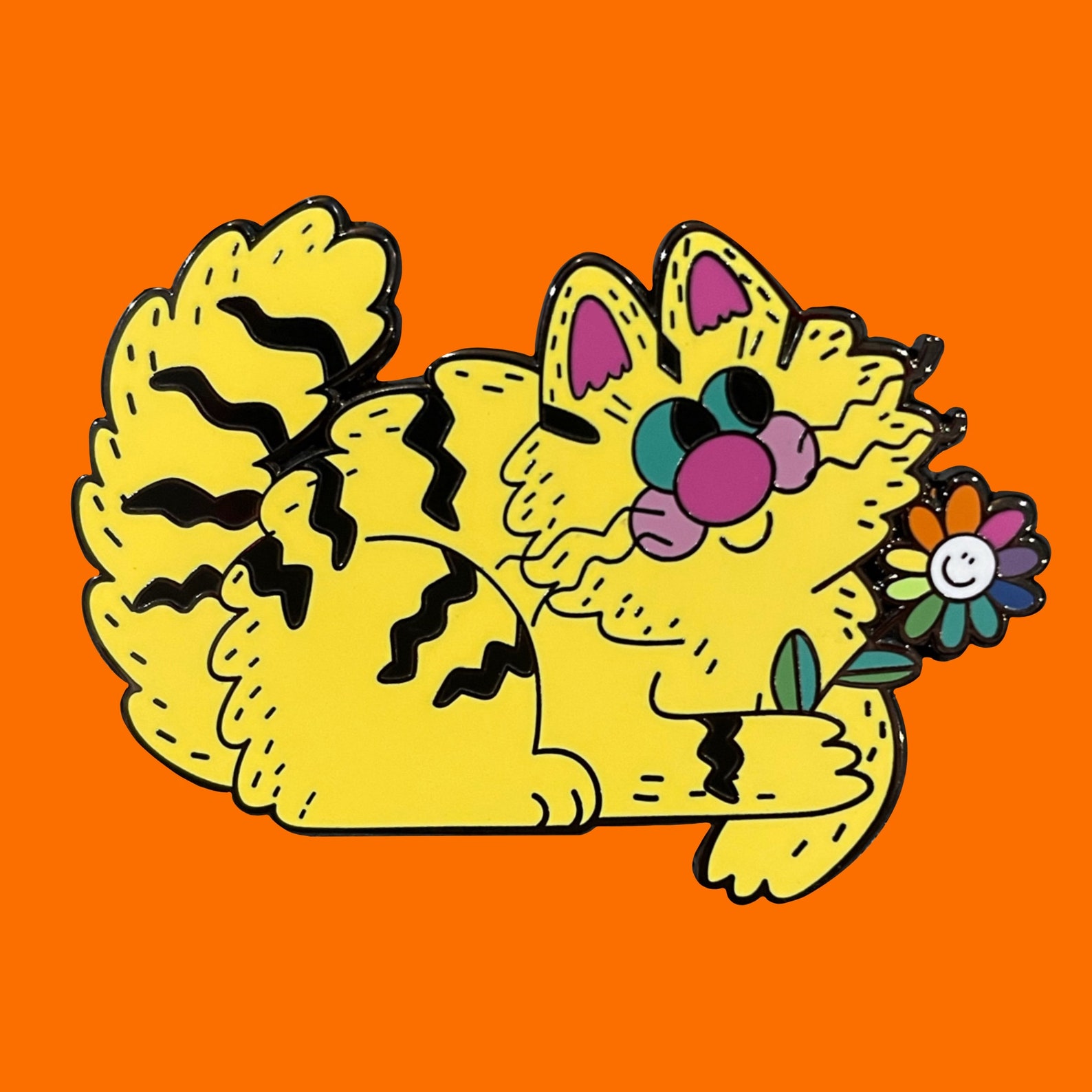 Groovy Cat Pin - Etsy