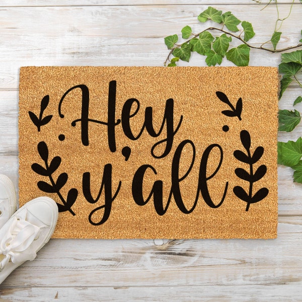 Hey Yall Mat - Etsy