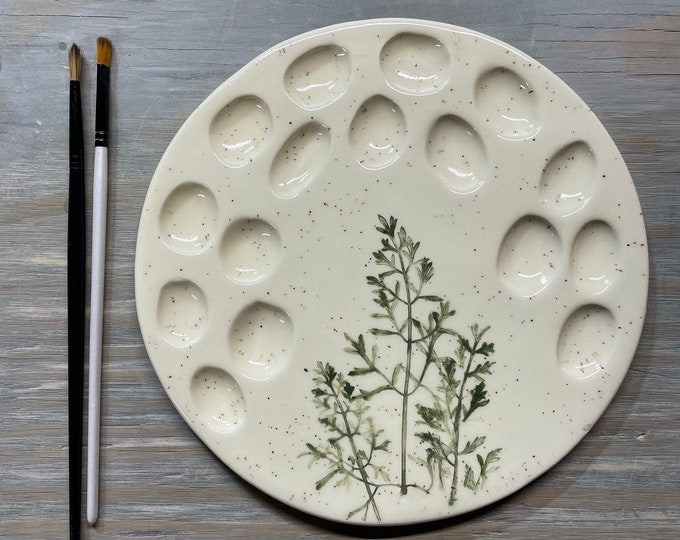 Circular Ceramic Paint Palette - Etsy