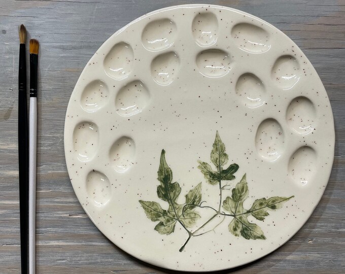 Circular Ceramic Paint Palette - Etsy