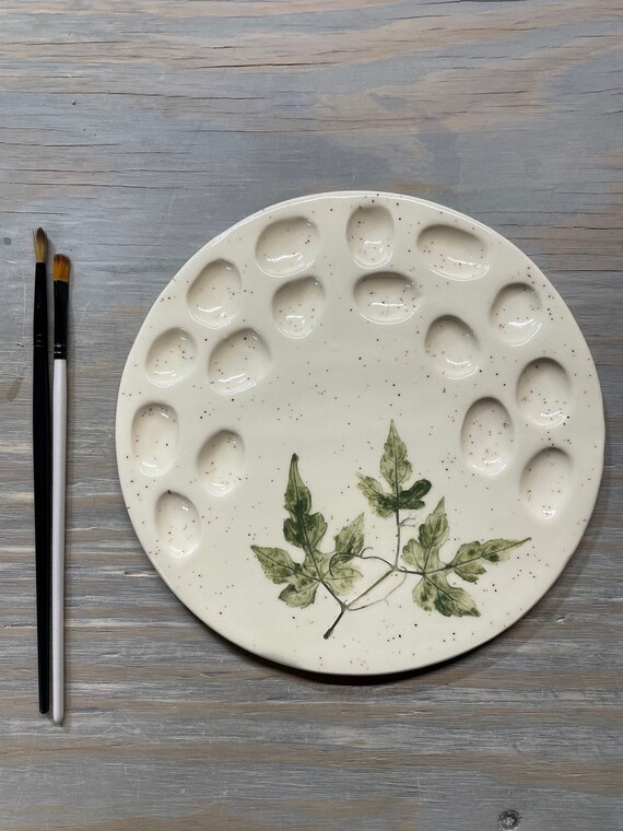 Circular Ceramic Paint Palette - Etsy