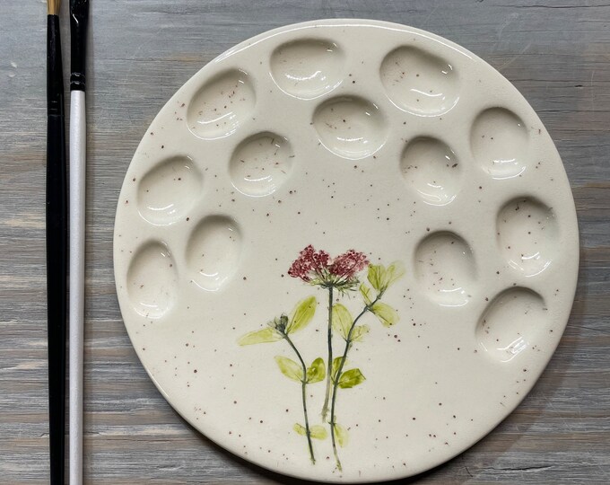 Circular Ceramic Paint Palette - Etsy