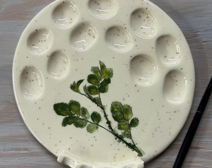 Circular Ceramic Paint Palette - Etsy
