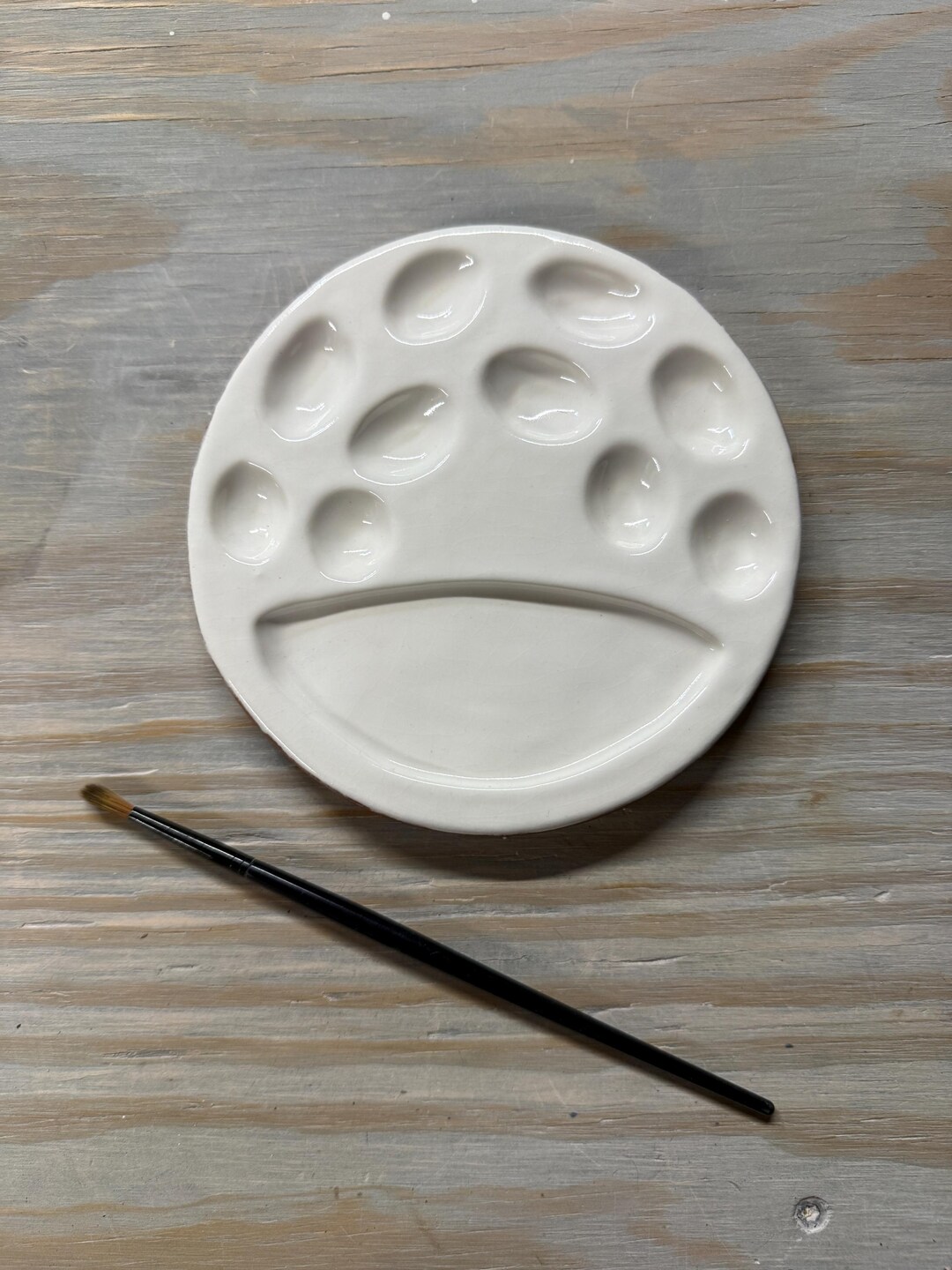 Circular Ceramic Paint Palette - Etsy