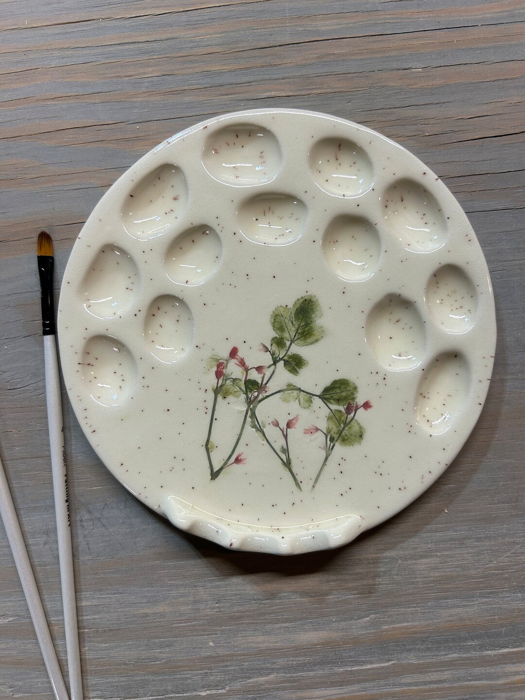 Circular Ceramic Paint Palette - Etsy