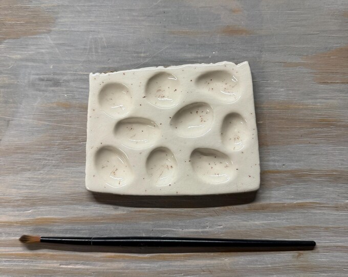 Circular Ceramic Paint Palette - Etsy