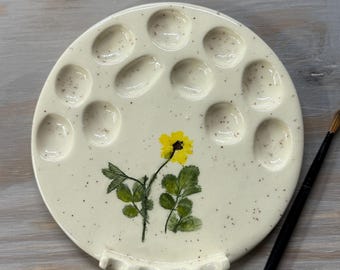 Circular Ceramic Paint Palette - Etsy