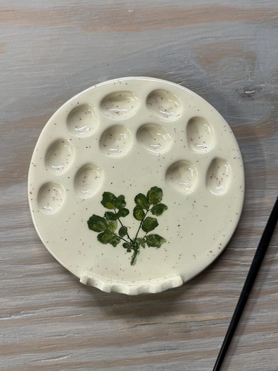 Circular Ceramic Paint Palette - Etsy