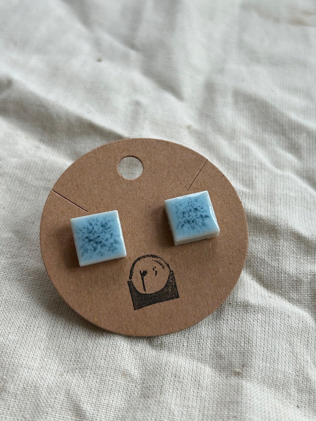 Ceramic Post Earrings - Etsy