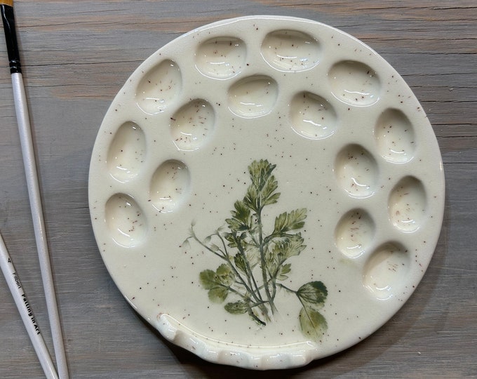Circular Ceramic Paint Palette - Etsy