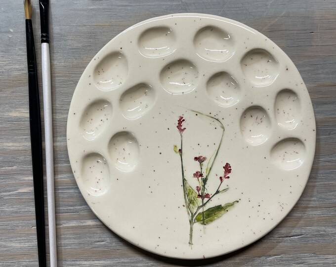Circular Ceramic Paint Palette - Etsy