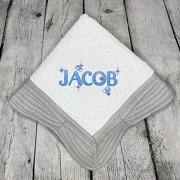 Monogrammed Quilt - Etsy