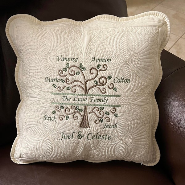 Family Tree Pillow - Etsy
