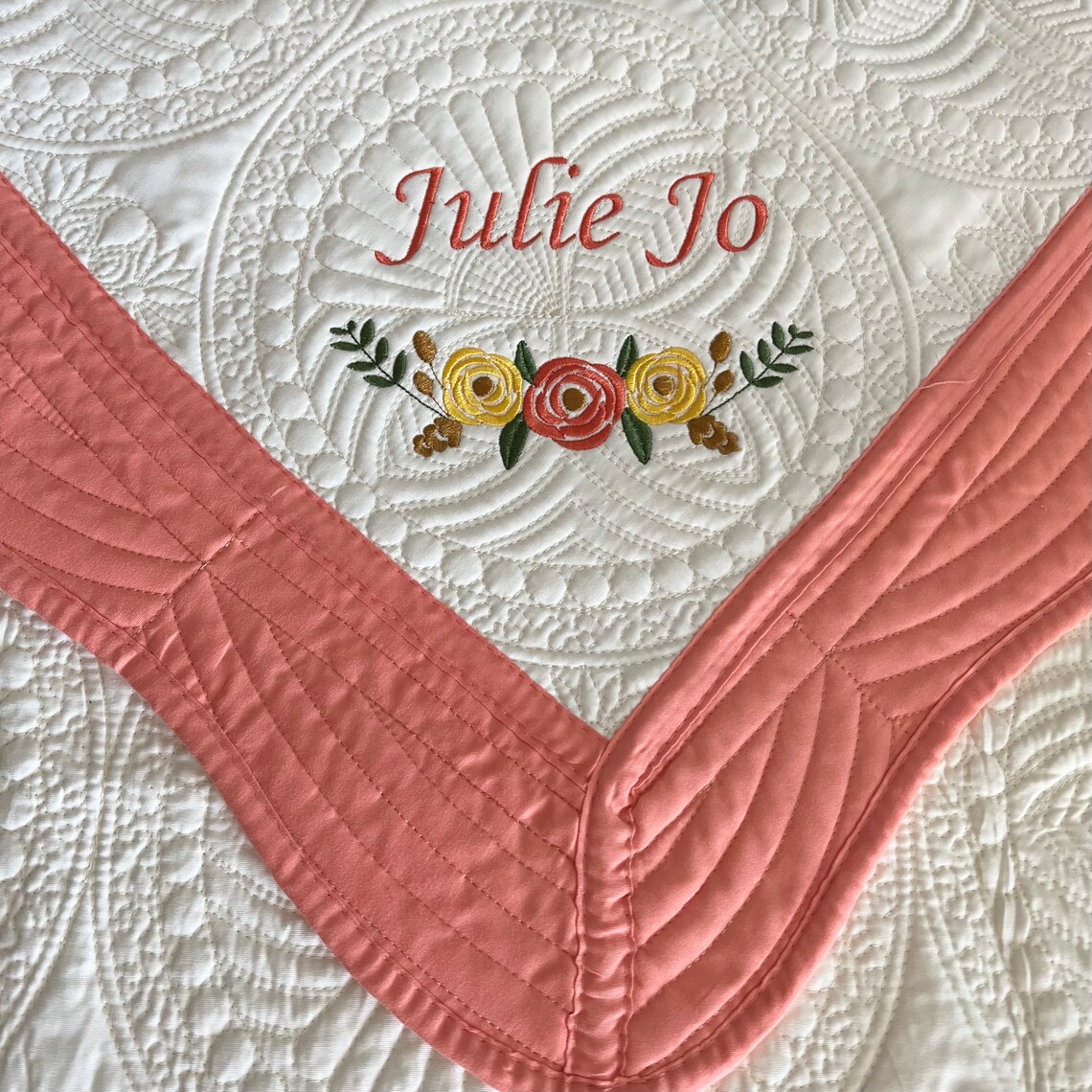 Heirloom Baby Quilt Custom Baby Quilt Monogrammed Baby - Etsy