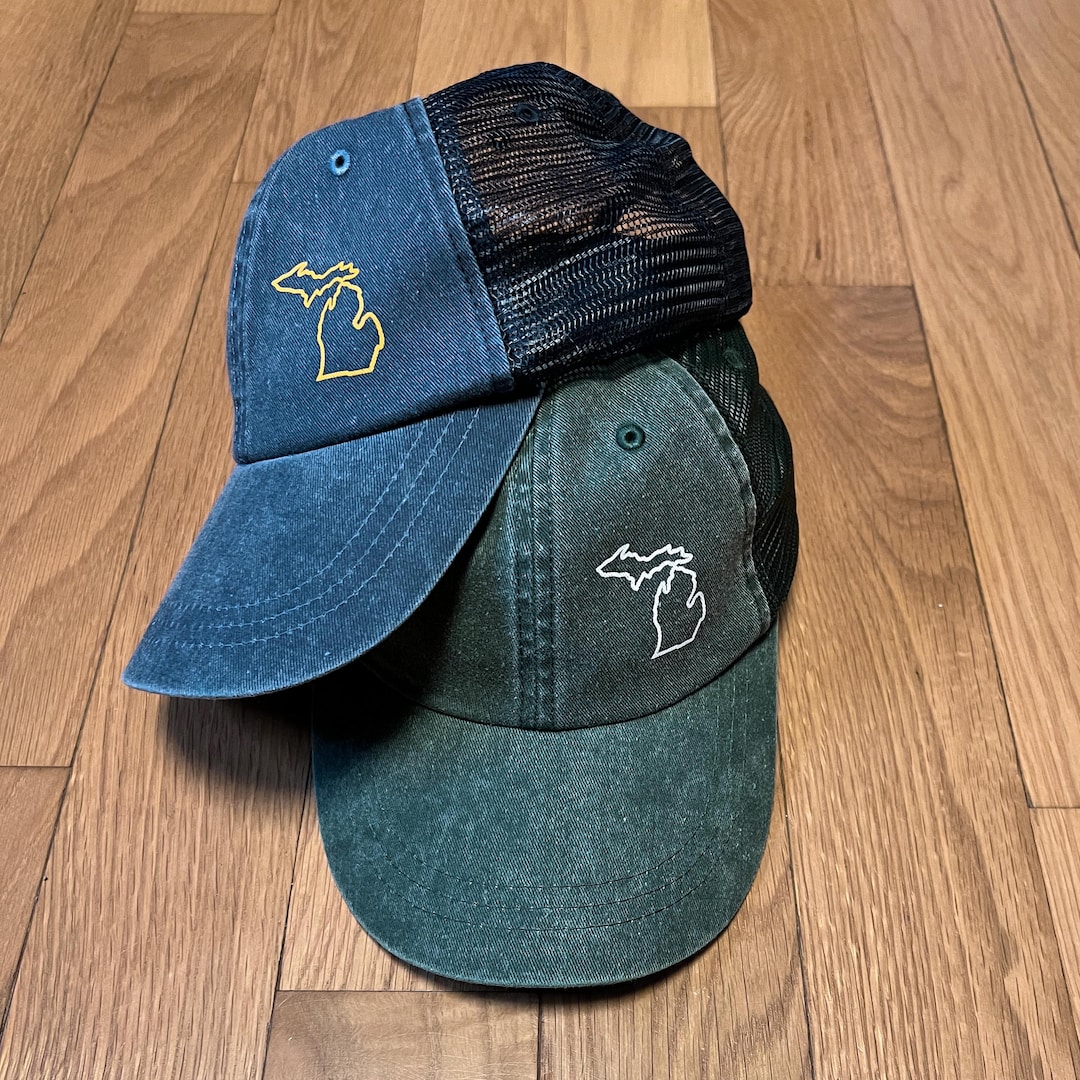 Michigan State University of Michigan Baseball Hat Cap Green White ...