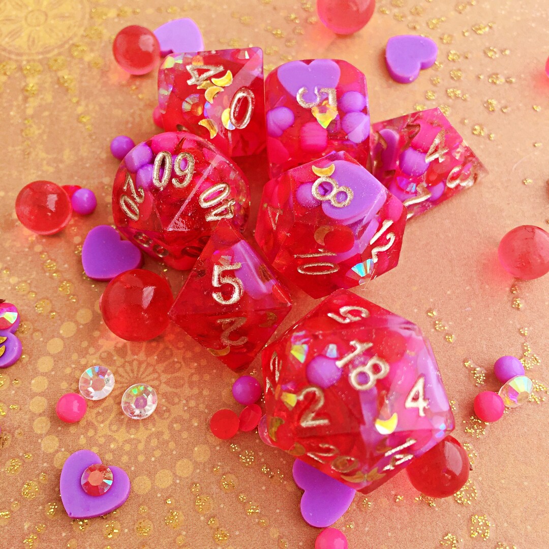 Mars DND Dice Set for Dungeons and Dragons Table Top RPGS - Etsy