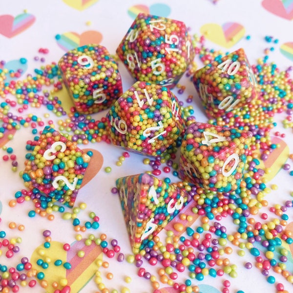 Pastel Rainbow Dice - Etsy