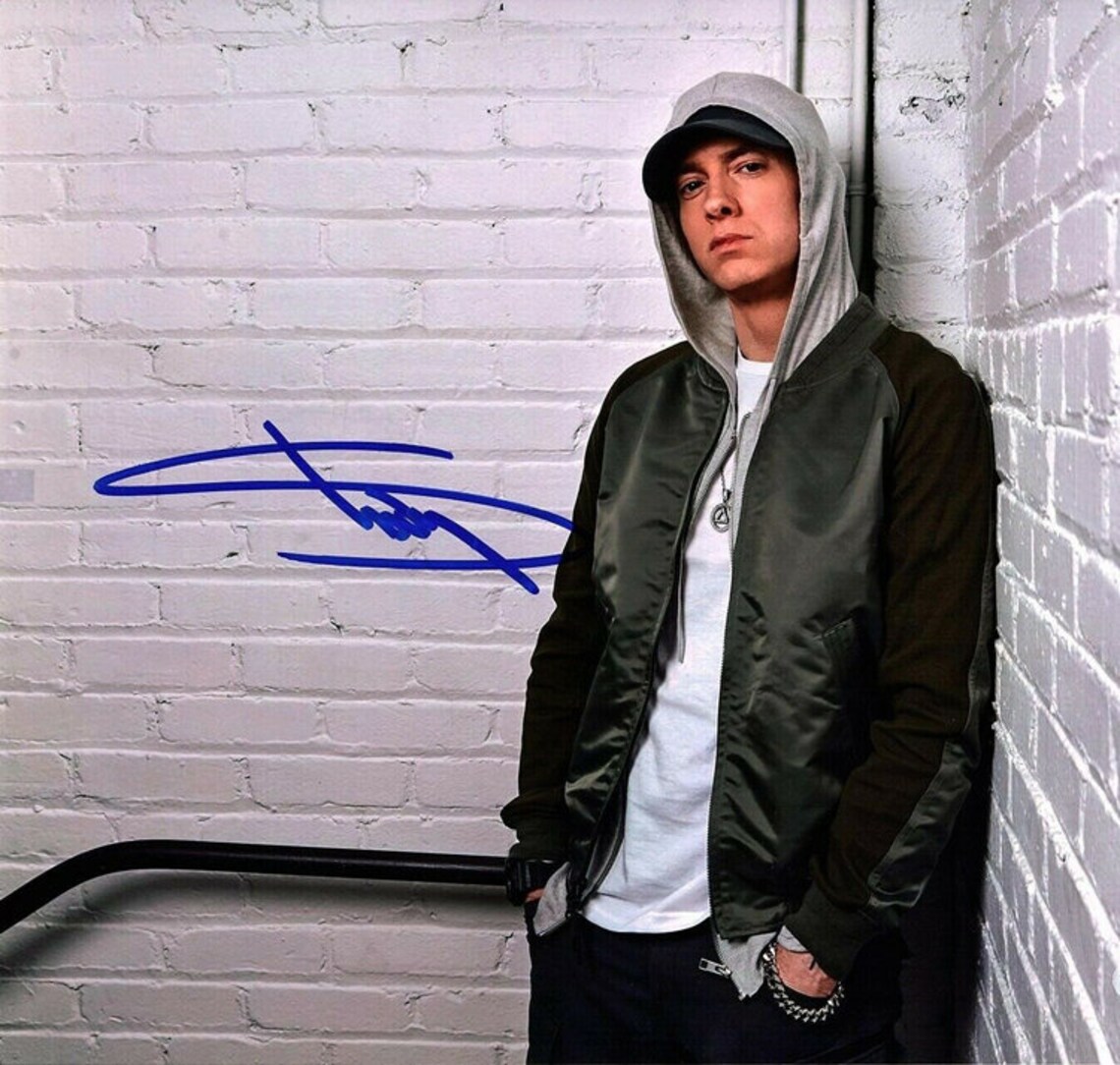 Eminem American rapper Autographed Signed 8x10 Photo Rock | Etsy