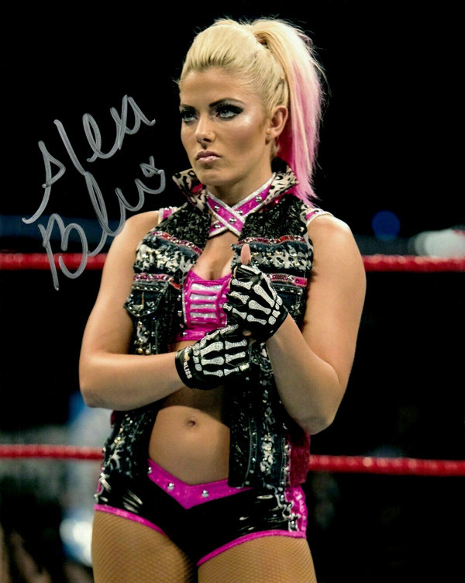 Alexa Bliss Autographed Signed 8x10 Photo Wwe Reprint Etsy