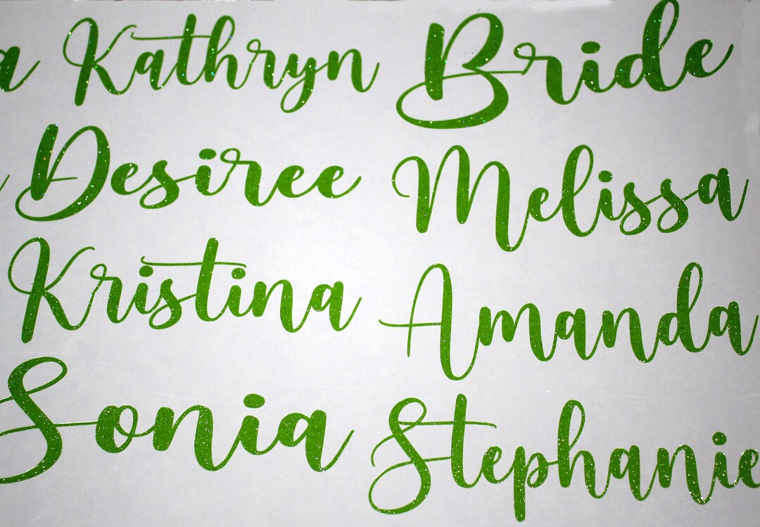 Calligraphy Vinyl Lettering, Handwriting, Glitter, Decals Tumblers ...