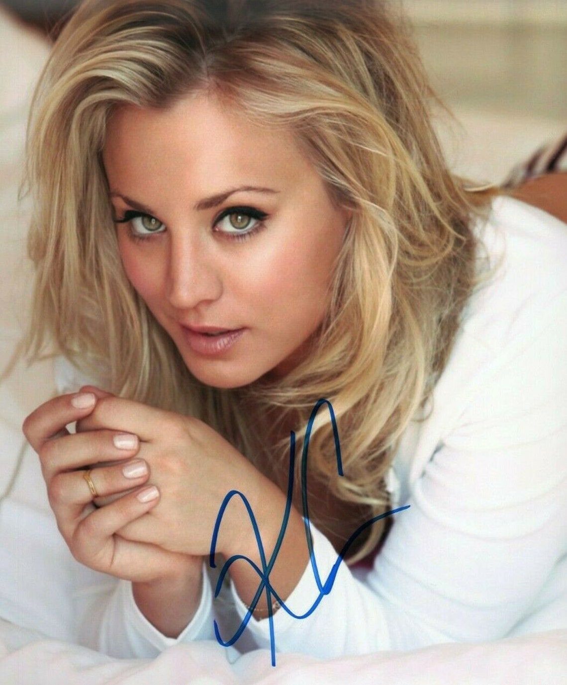 Kaley Cuoco 8x10 print Signed Autograph Reprint | Etsy