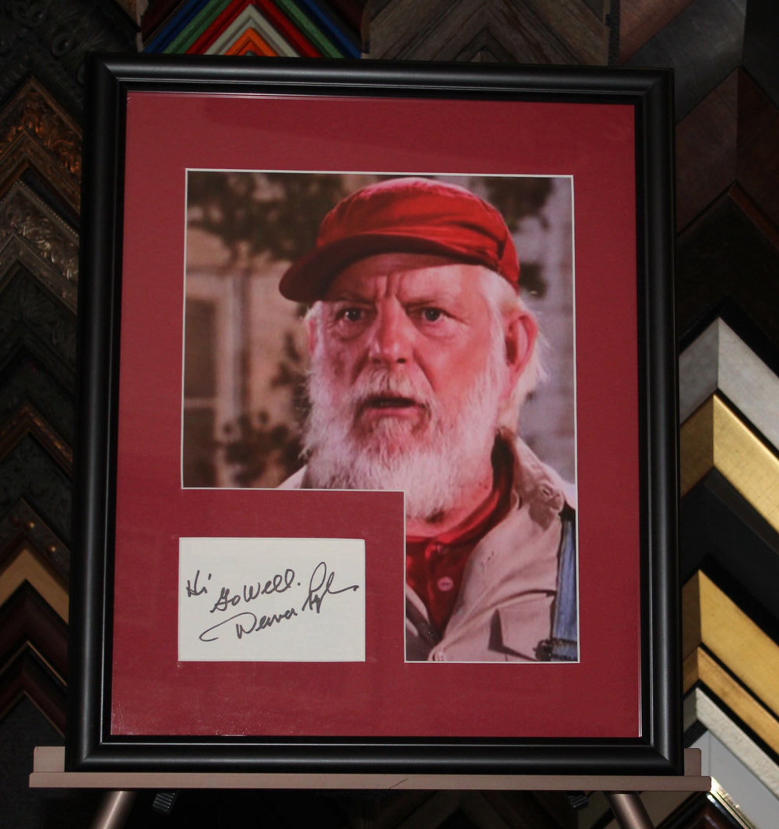 Denver Pyle Signed Custom Framed 14.5x17.5 Dukes of Hazzard | Etsy