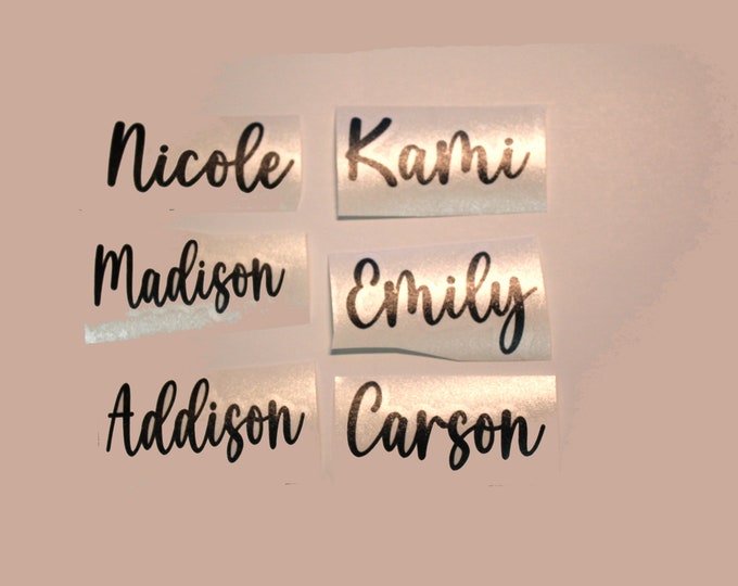 Decals for Tumblers, Name Decal, Vinyl Words, Names, Vinyl Sticker ...