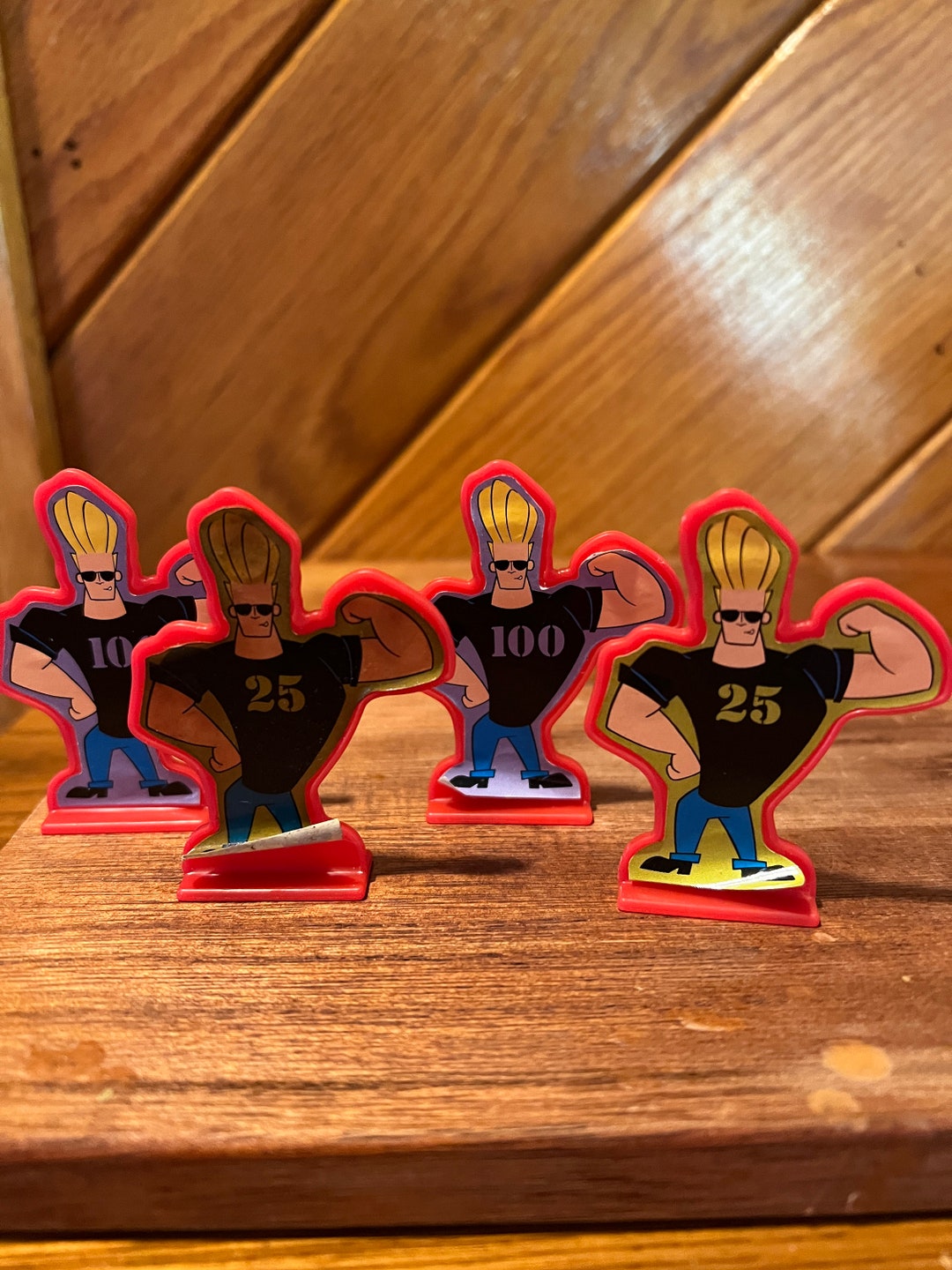Johnny Bravo Cartoon Network Plastic Target Stands Set of 4 - Etsy