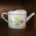 Vintage Teleflora Ceramic Watering Can Flower Pot Planter Pastel Tulips ...