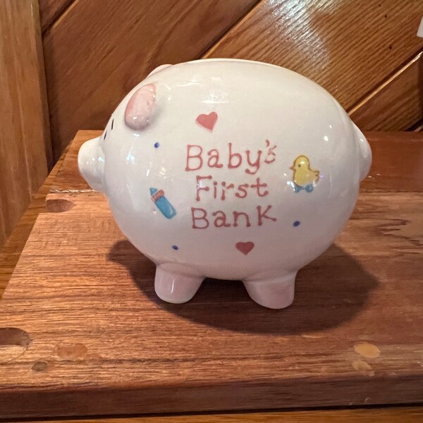 Baby First Piggy Bank - Etsy