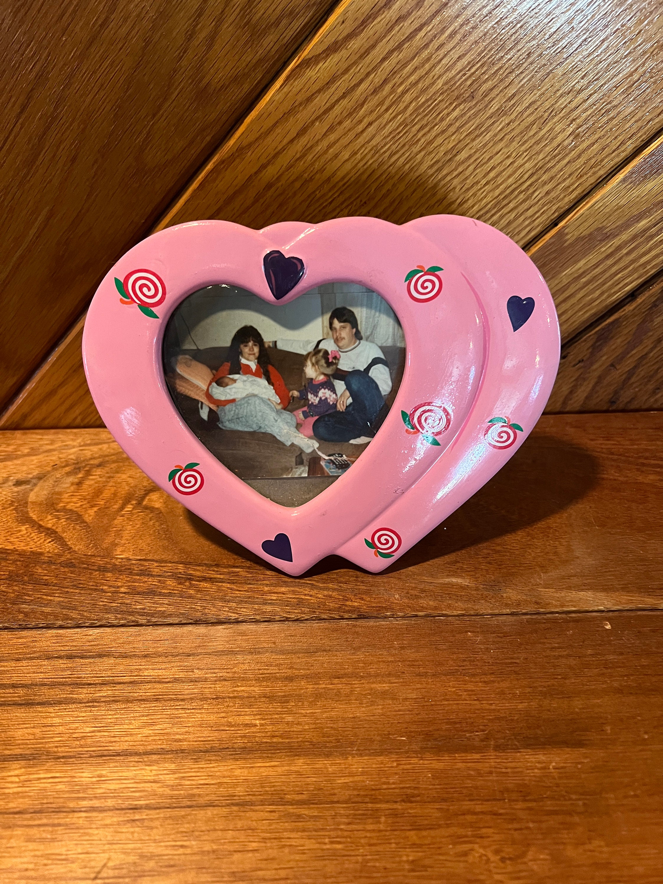 Vintage Pink Heart Ceramic Photo Picture Frame 3x4 - Etsy