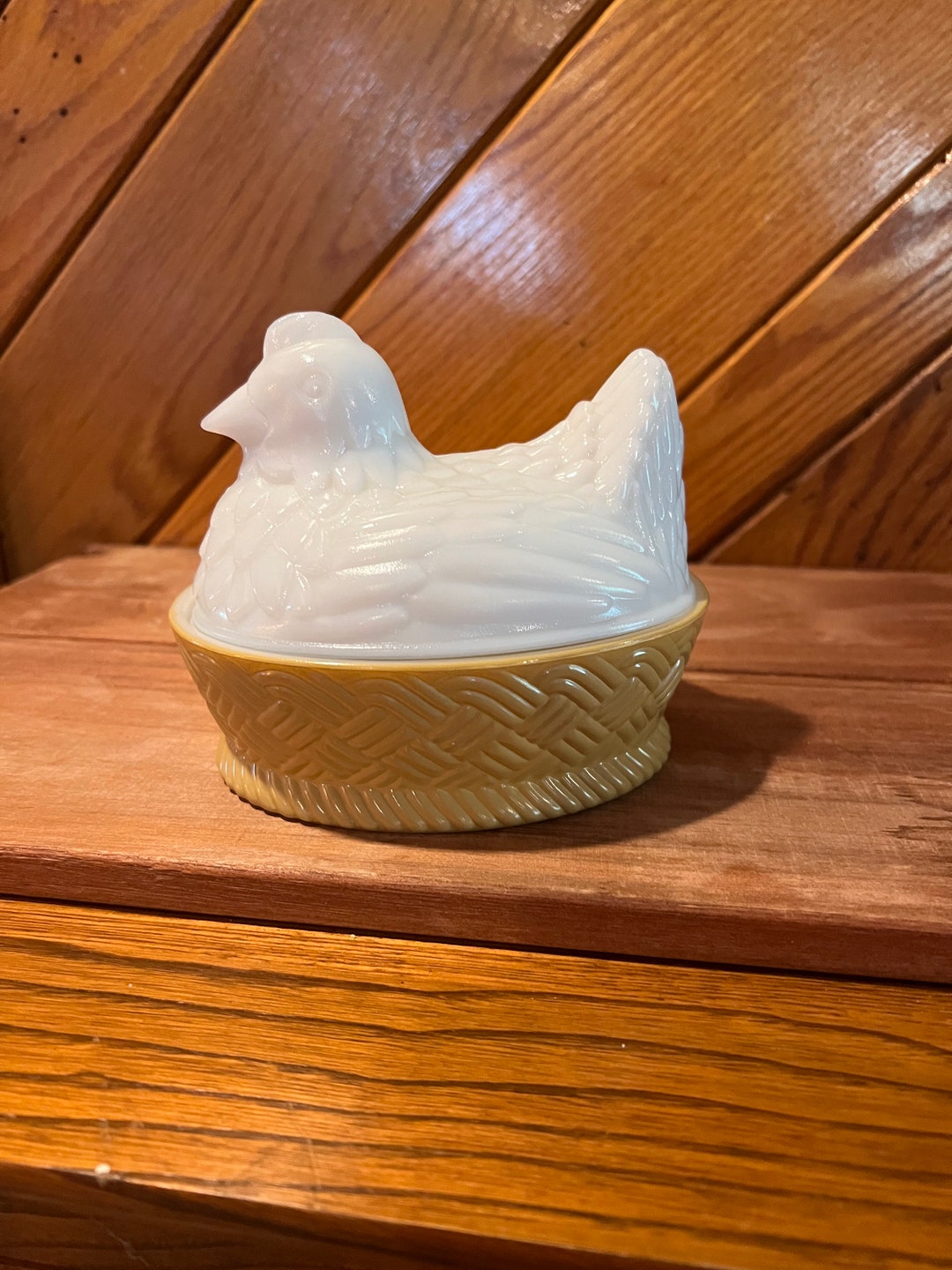 Vintage Avon Chicken Milk Glass Soap Dish Trinket Jewel Box Farmhouse ...