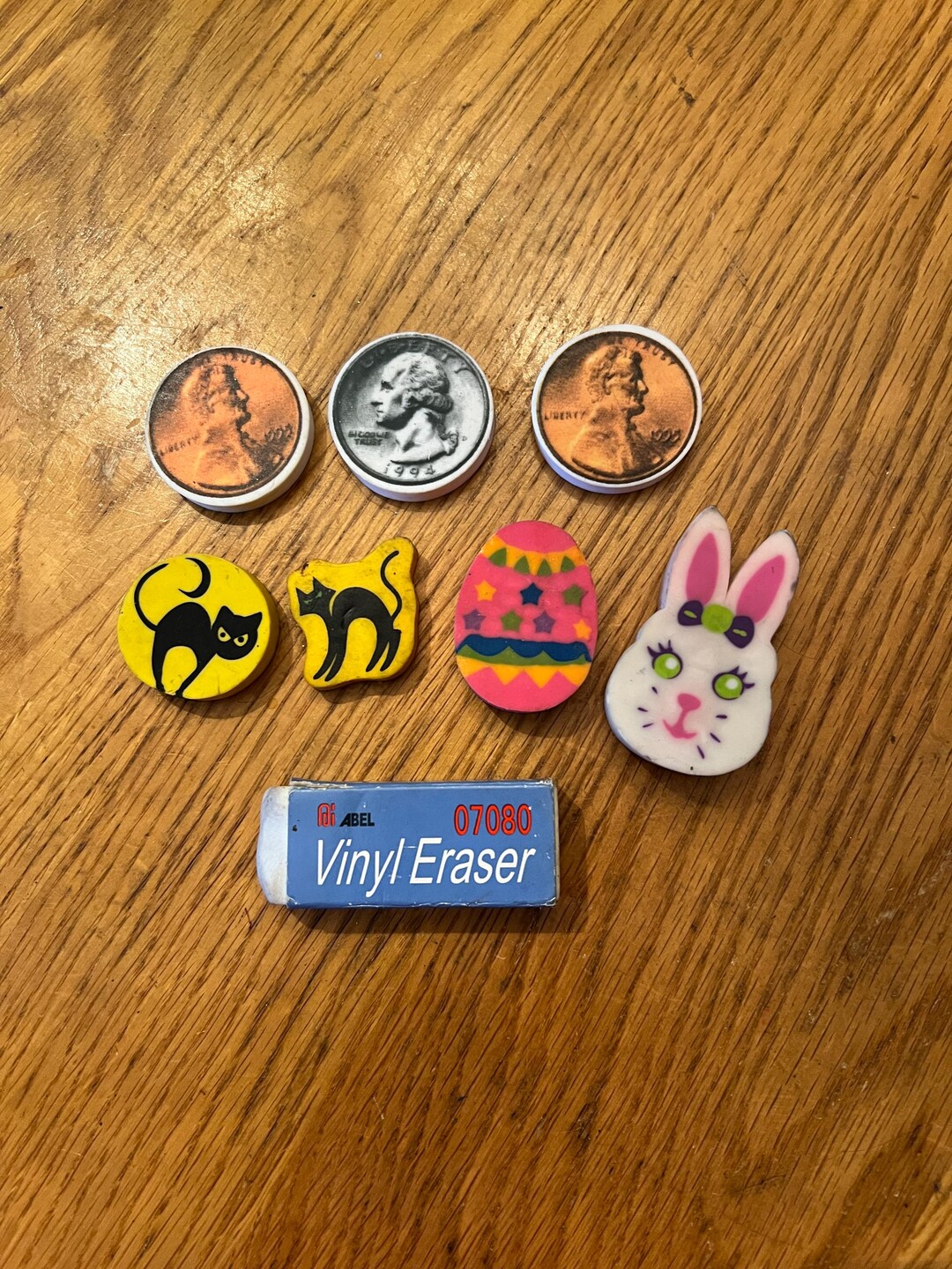 Vintage Pencil Novelty Erasers Set of 8 From the 1990s - Etsy