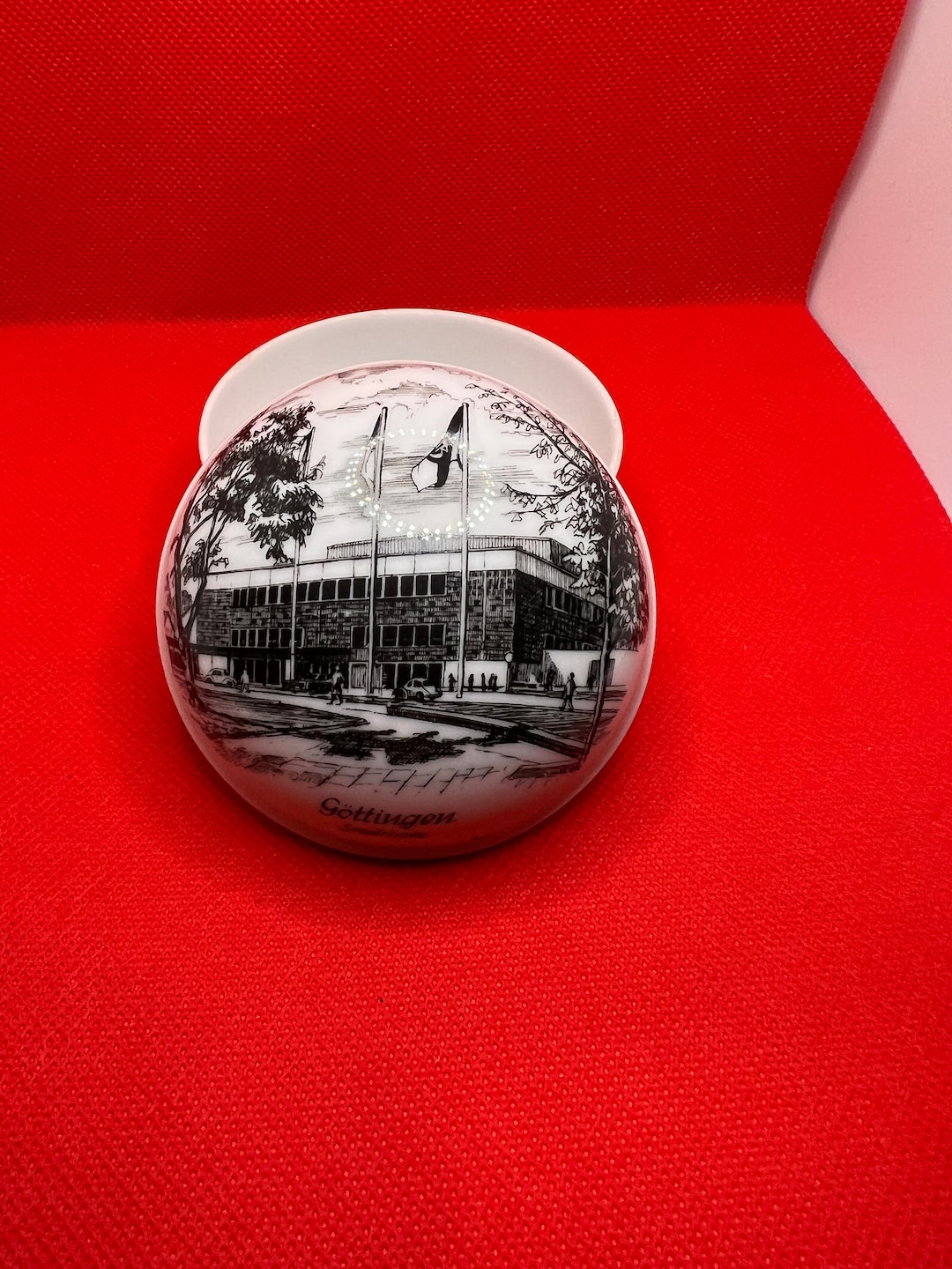 Vintage German Trinket Box Gottingen Stadthalle Kaiser Germany - Etsy