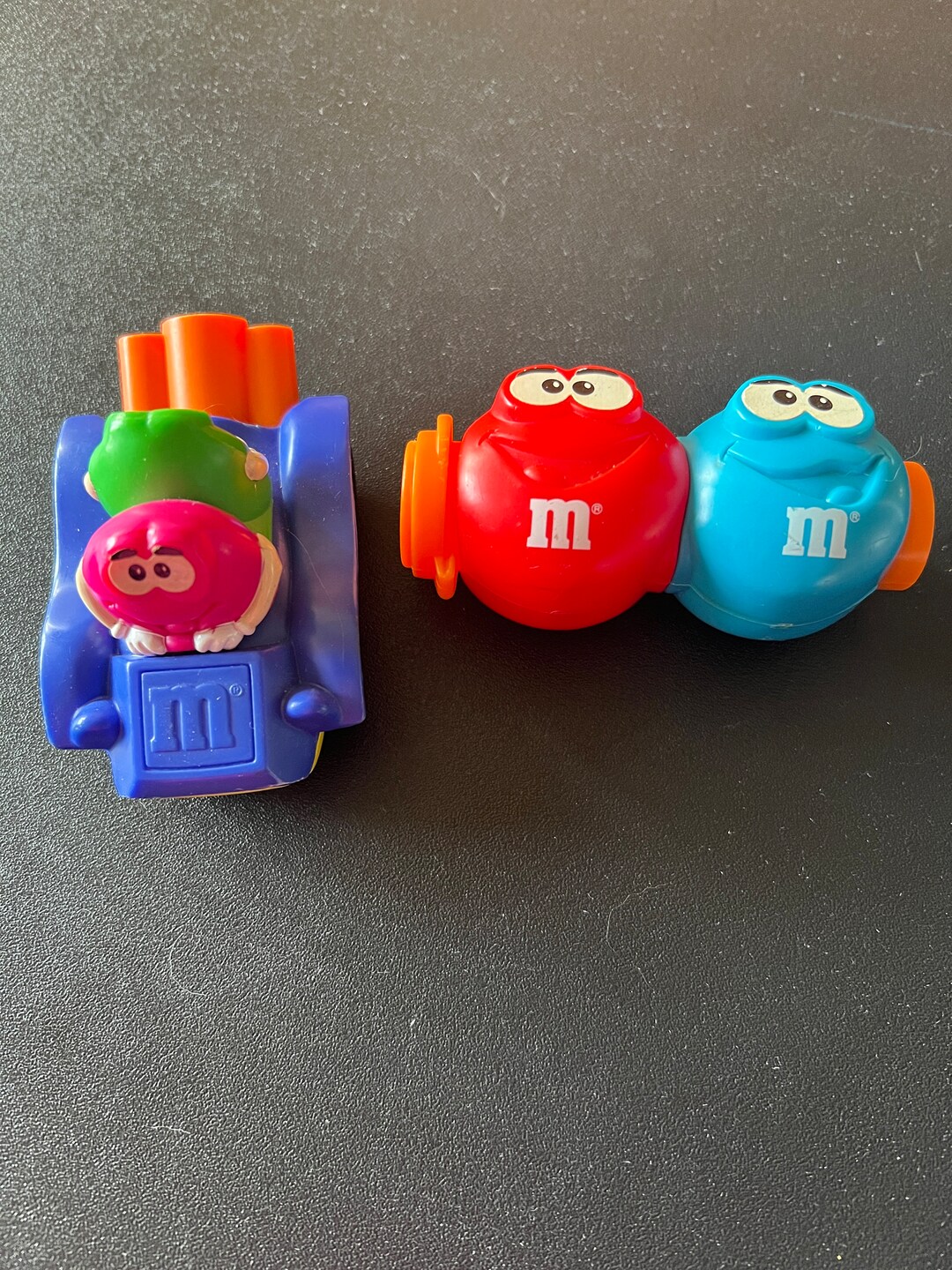 1997 Vintage Burger King M&M Minis Giggle Stick and Car Collectible ...
