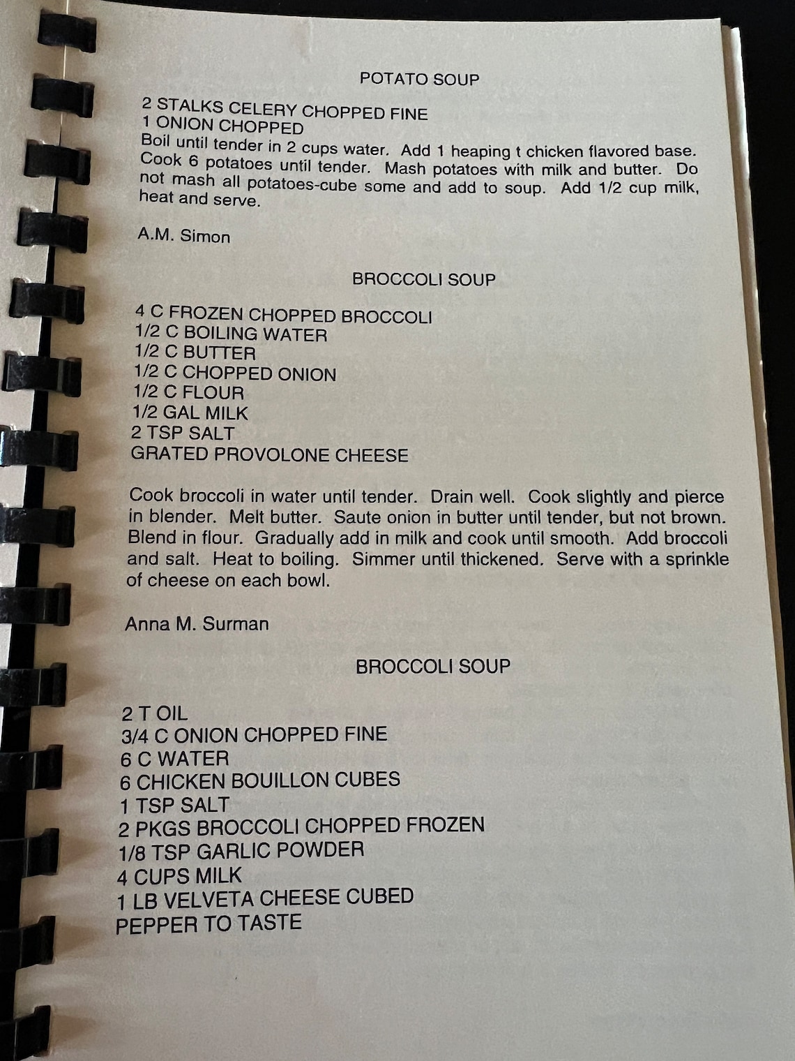 Vintage Cookbook Spiral Bound 1980s Pennsylvania Compilation of Recipes ...
