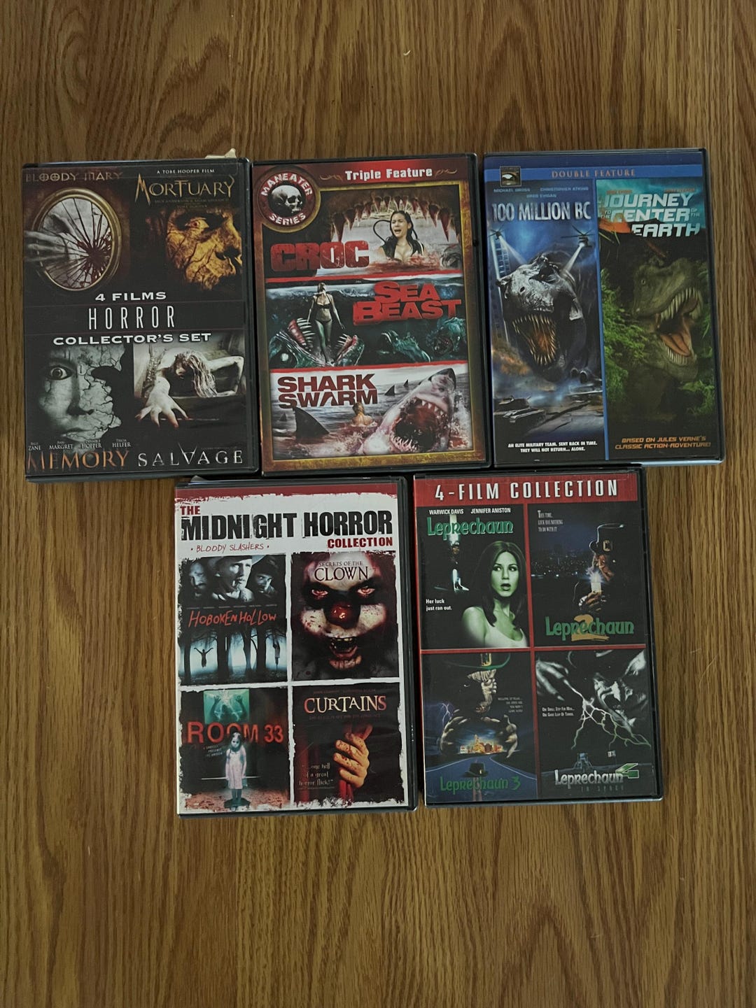 Horror Movie Dvds Lot of 5 Leprechaun Secrets of the Clown Room 33 ...