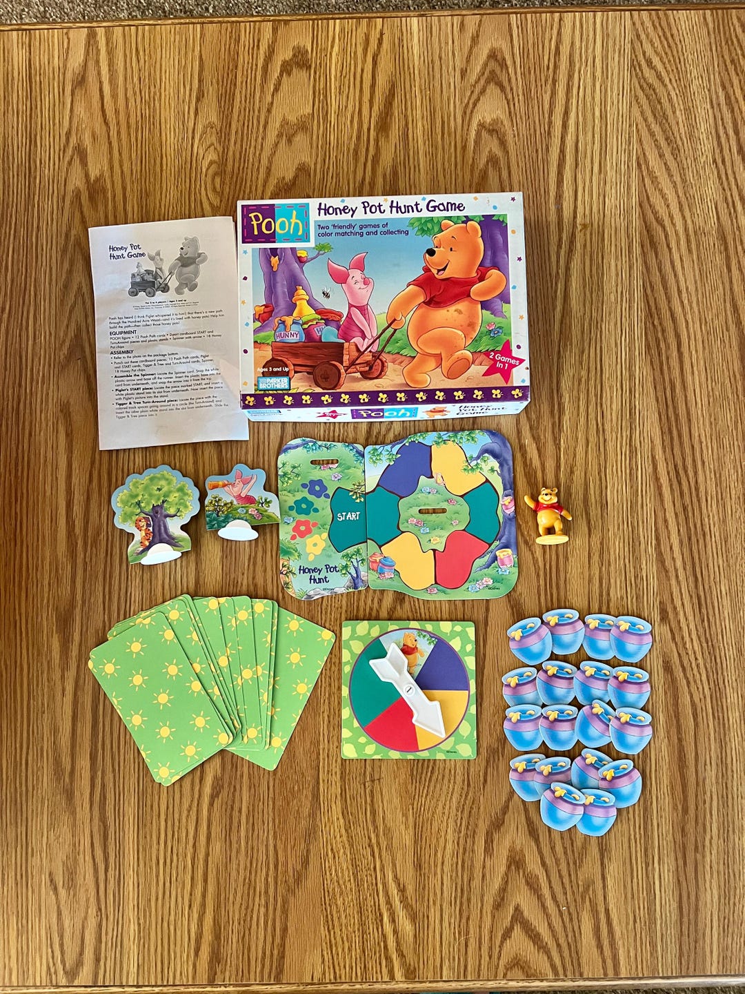 Vintage Winnie the Pooh Honey Pot Hunt Parker Brothers Game 1996 - Etsy