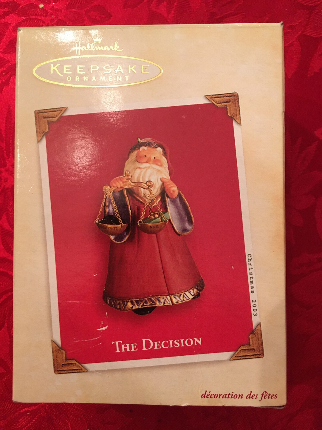 Hallmark the Decision Keepsake Ornament Weighing Scales With Lumps of ...