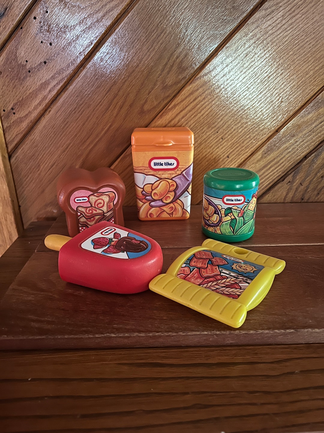 Vintage Little Tikes Play Food Lot of 5 Pretend Kitchen Food Ice Cream ...