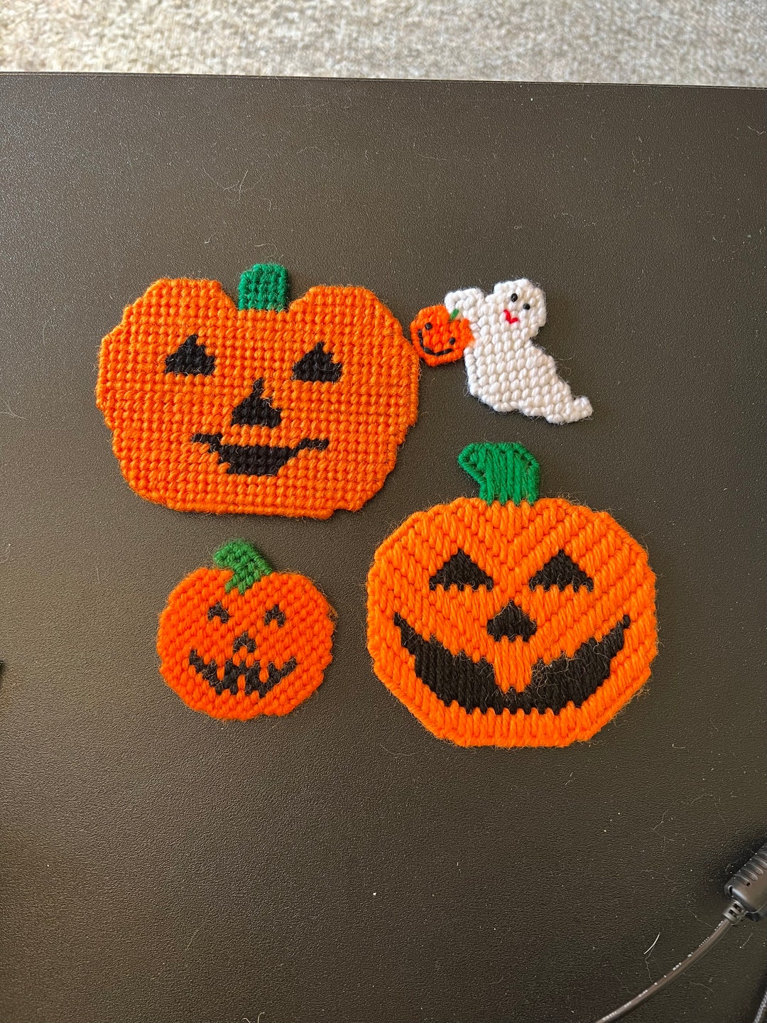 Vintage Halloween Refrigerator Magnets Jack O Lanterns Ghost - Etsy